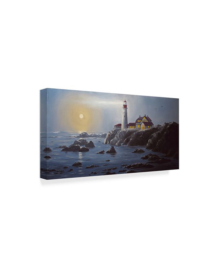Trademark Global D. Rusty Rust 'Lighthouse' Canvas Art - 10" x 19" - Macy's