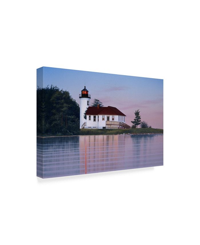 Trademark Global Rusty Frentner 'Whiskey Point Lighthouse' Canvas Art ...