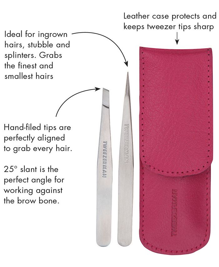 Tweezerman Petite Tweeze Set - Pink Case - Macy's