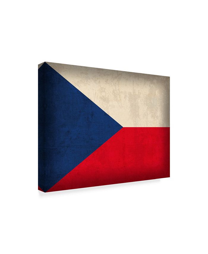 Trademark Global Red Atlas Designs 'Czech Republic Distressed Flag ...