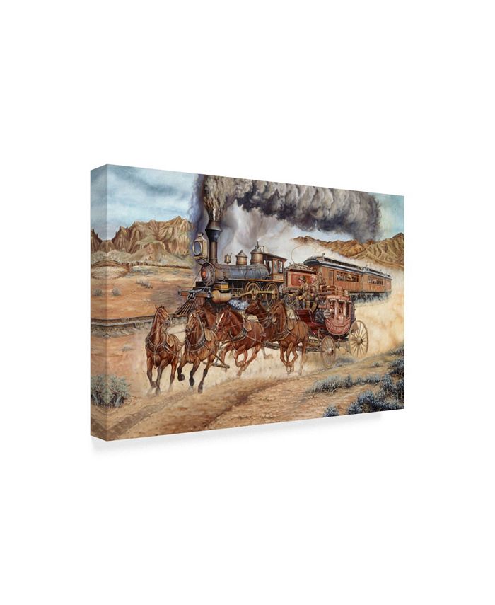 Trademark Global Les Ray 'Reluctant For Progress' Canvas Art - 32" x 22 ...