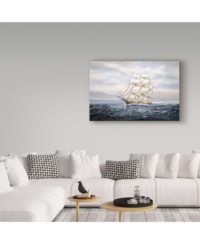 Trademark Global Jack Wemp 'Clipper Ship' Canvas Art - 47" x 30" - Macy's