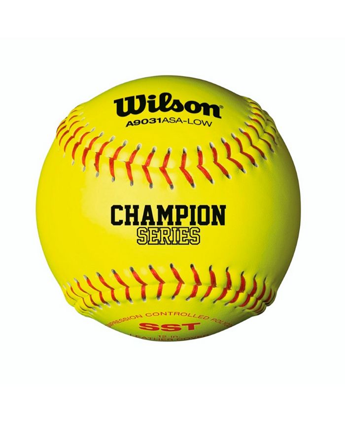 Wilson Sport Wilson A9031 ASA Low Optic Yellow Fastpitch Softball 12 ...