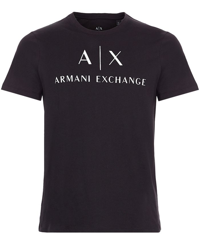 A|X Armani Exchange Men's Solid Logo T-Shirt - Macy's