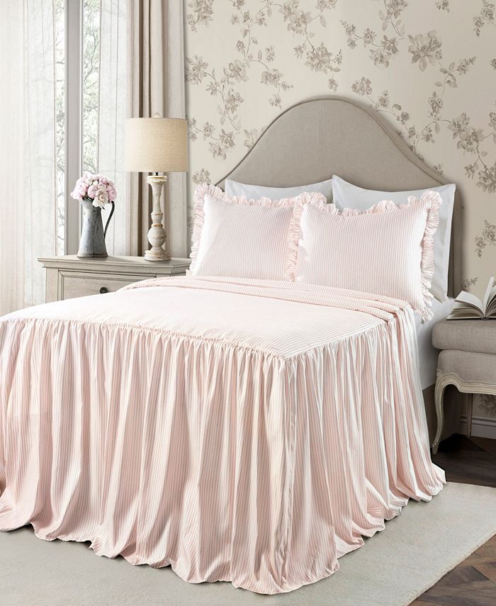 Lush Décor Ticking Stripe 3 Piece King Bedspread Set Macys