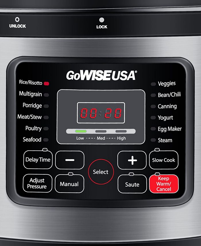GoWISE USA 12.5-Qt 12-in-1 Electric Pressure Cooker - Macy's