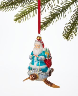 Holiday Lane Seaside Santa Riding a Turtle Ornament, Created for Macy's ...
