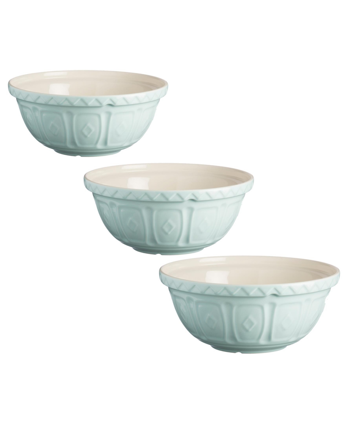 Click here for Mason Cash Mixing Bowl  Set 3 - Powder Blue prices