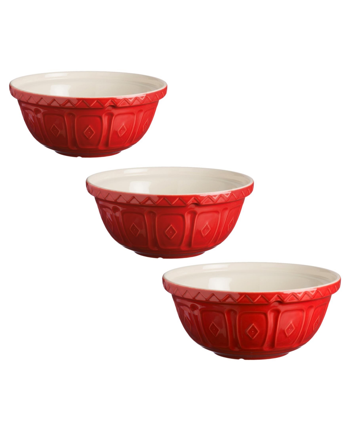 Click here for Mason Cash Mixing Bowl  Set 3 - Red prices