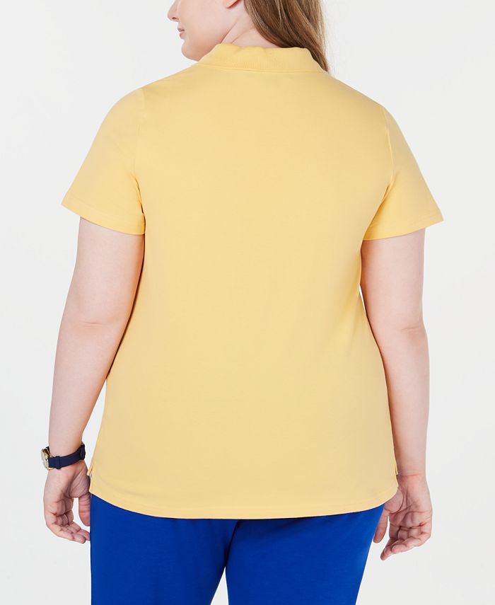 Tommy Hilfiger Plus Size 5-Button Polo, Created for Macy's - Macy's