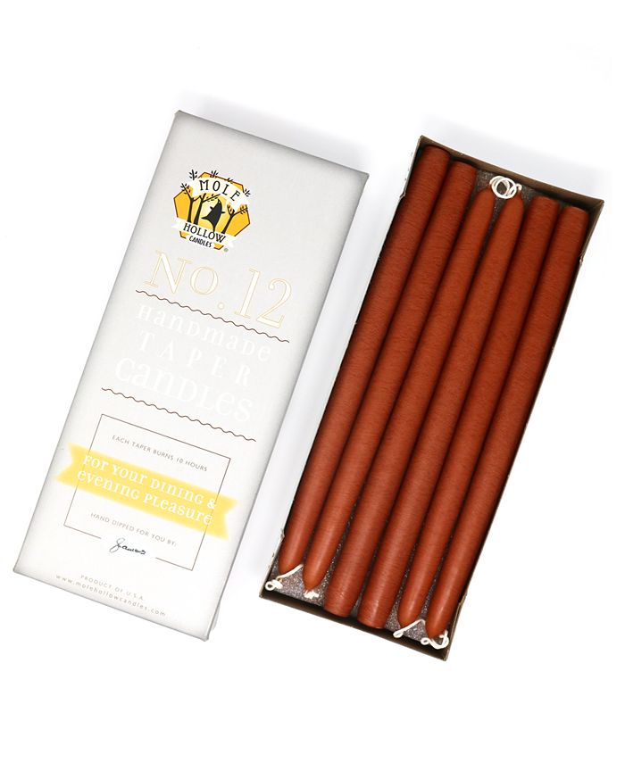 Mole Hollow Candles 12" Taper Candles, Set of 12 - Macy's