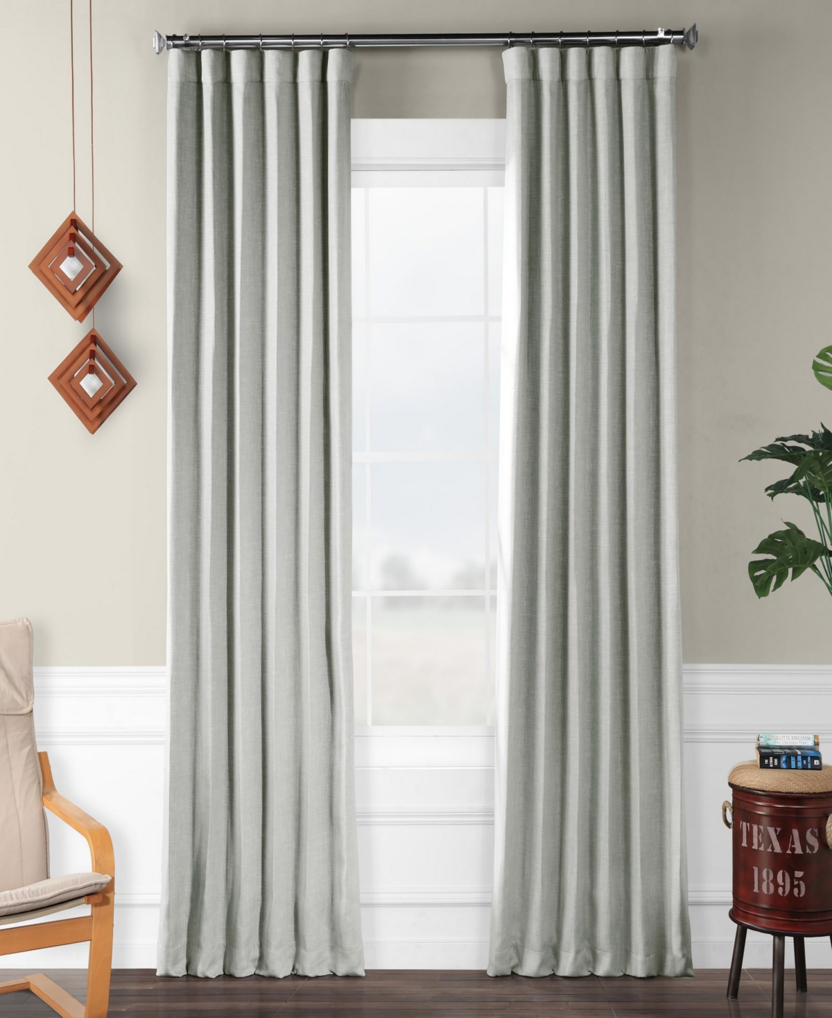 Click here for Half Price Drapes Textured Faux Linen Room Darkeni... prices