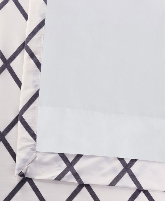 Exclusive Fabrics & Furnishings Pavilion Flocked 50" x 84" Curtain ...