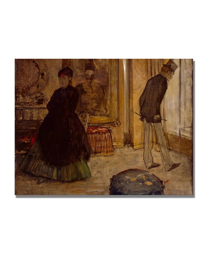 Trademark Global Edgar Degas 'Interior with Two Figures' Canvas Art ...