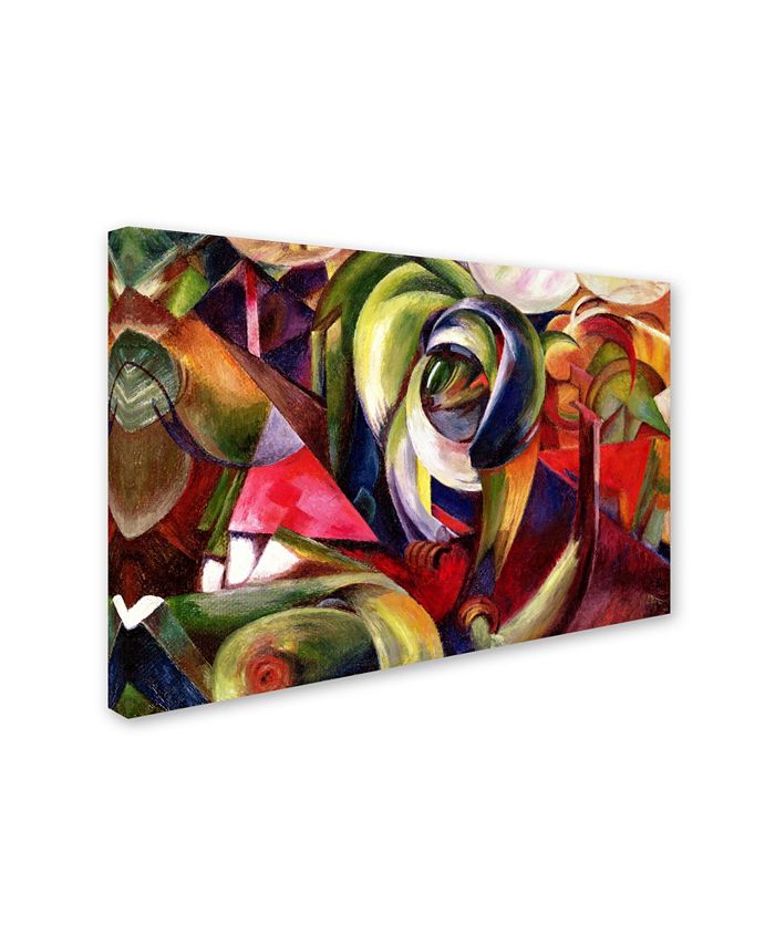 Trademark Global Franz Marc 'Mandrill 1913' Canvas Art - 32" x 22" - Macy's