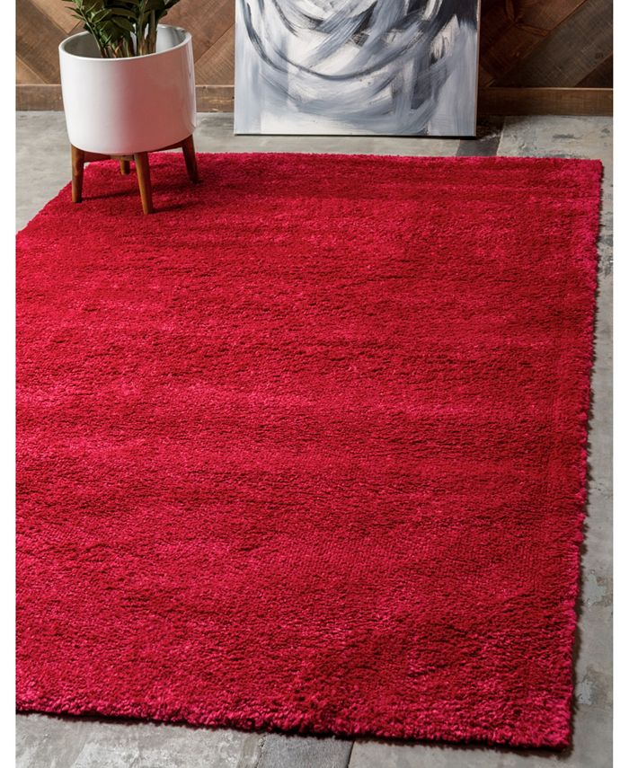 Bayshore Home Uno Uno1 Red 10' x 13' Area Rug - Macy's