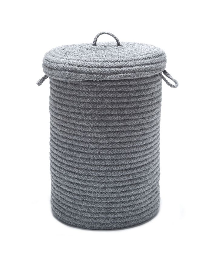 Colonial Mills Wool Blend Braided Hamper with Lid - Macy's