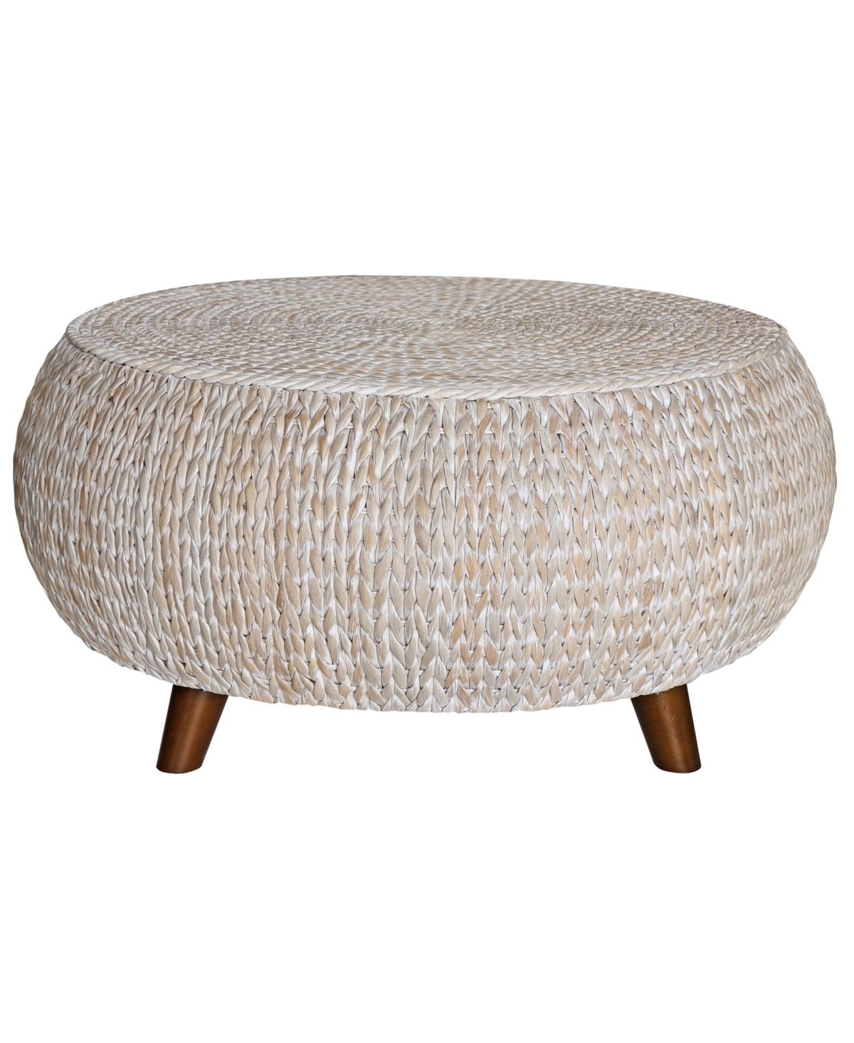 Click here for Bali Breeze Low Round Accent Table - Open White prices