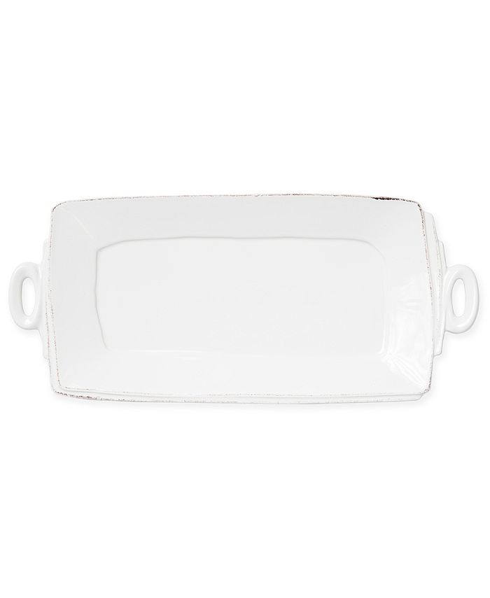 VIETRI Lastra Collection Handled Rectangular Platter - Macy's