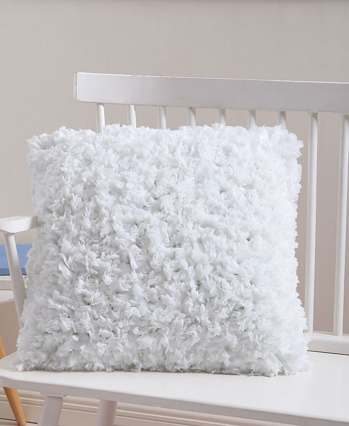 VCNY Home Anika 18x18 Paper Shag Pillow - Macy's