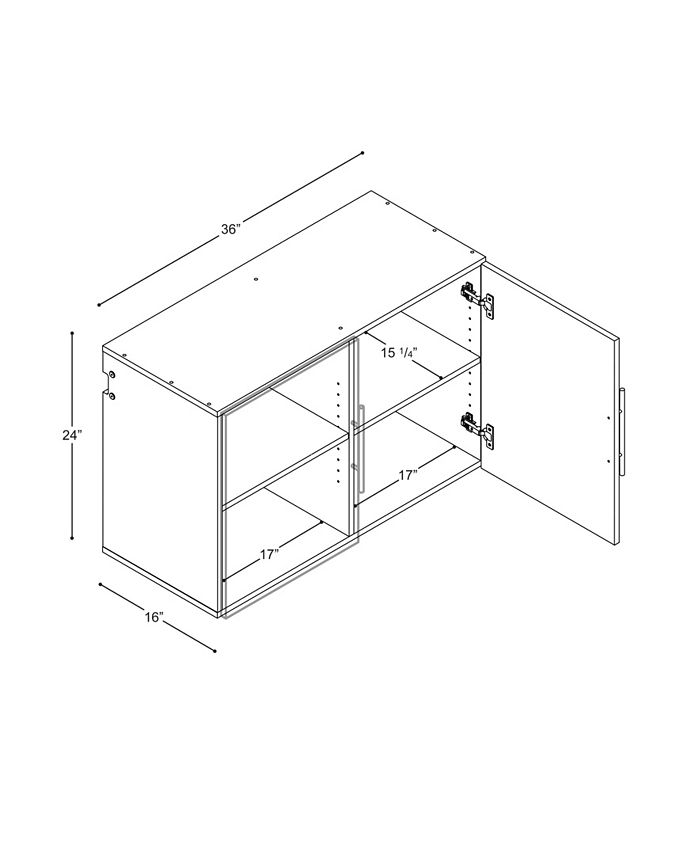 Prepac Hang-ups 36" Upper Storage Cabinet - Macy's