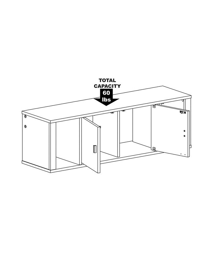 Prepac Designer Floating Hutch - Macy's