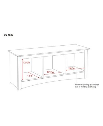 Prepac Cubbie Bench - Macy's