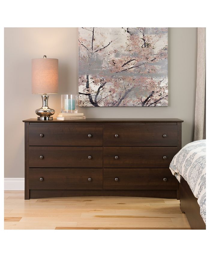 Prepac Fremont 6 Drawer Dresser - Macy's