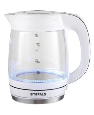 Emerald 1.8L Electric Glass Kettle with LED Lights - Macy's