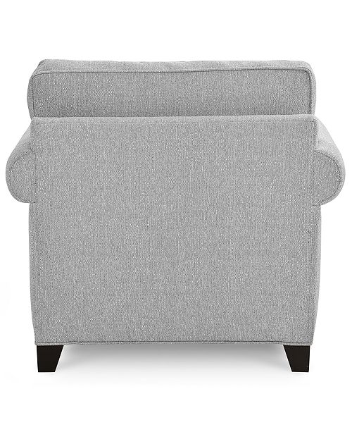 Furniture Banhart 41" Fabric Arm Chair, Created for Macy's & Reviews ...