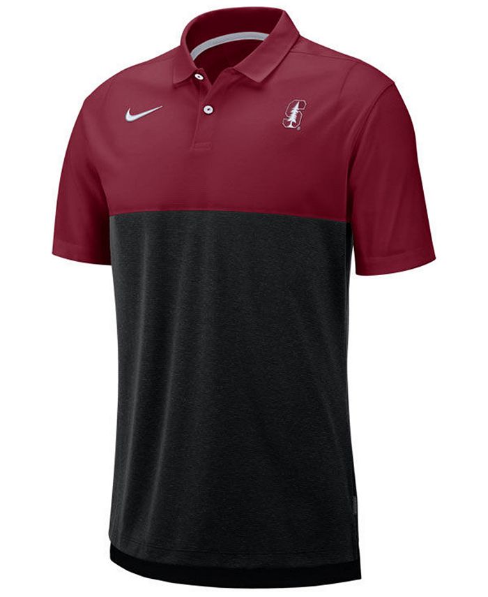 Nike Men's Stanford Cardinal Dri-Fit Colorblock Breathe Polo - Macy's