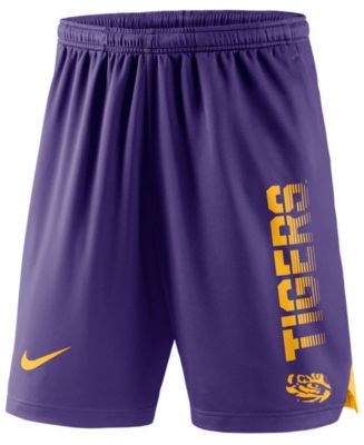 Nike Men's LSU Tigers Breathe Knit Shorts - Macy's