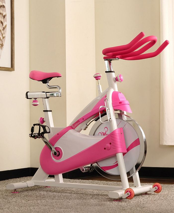Sunny Health & Fitness Sunny Health and Fitness Pink Indoor Cycling ...