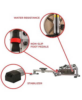 Sunny Health & Fitness Sunny Health and Fitness Water Rowing Machine ...