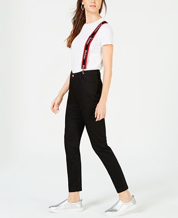 Dickies High-Rise Skinny Jeans with Suspenders - Macy's