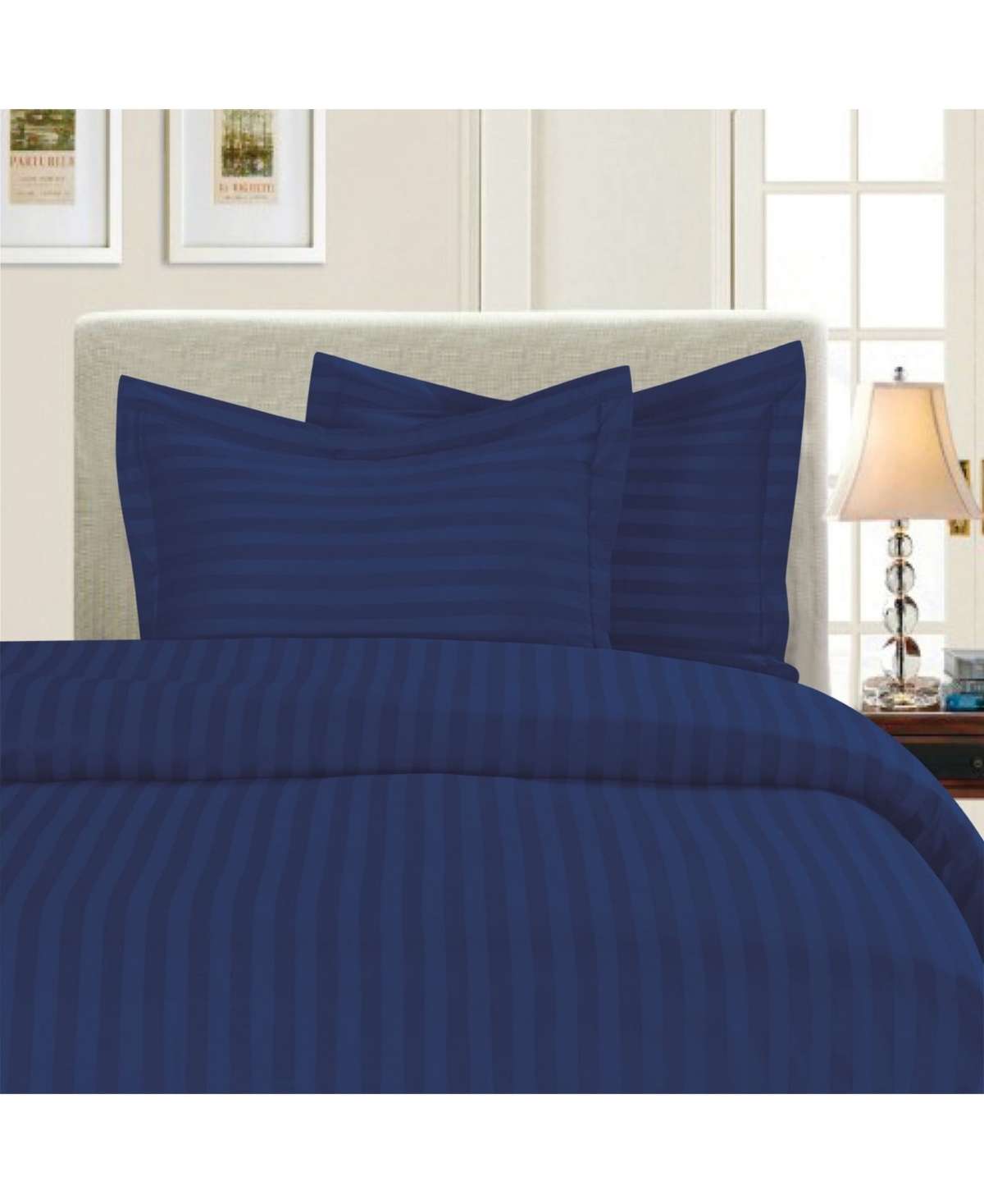 Click here for Elegant Comfort Luxurious Stripe Wrinkle-Free 3-Pc... prices