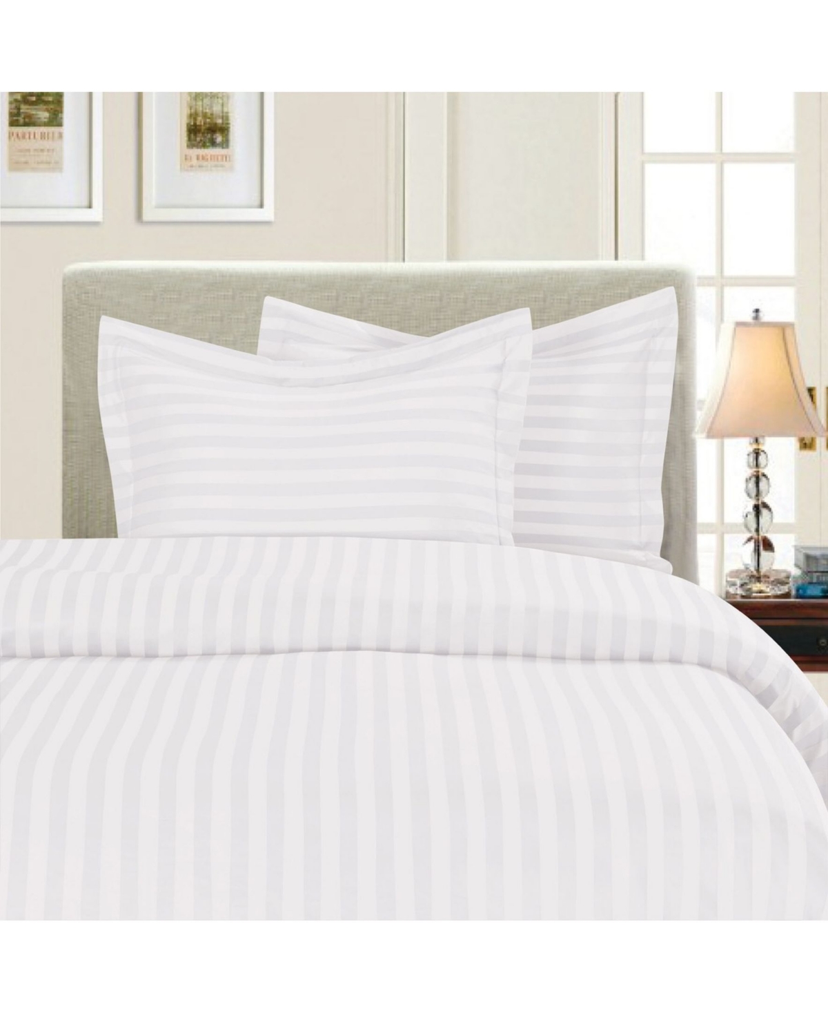 Click here for Elegant Comfort Luxurious Stripe Wrinkle-Free 3-Pc... prices
