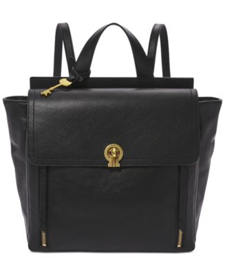 Fossil Amelia Leather Convertible Backpack - Macy's