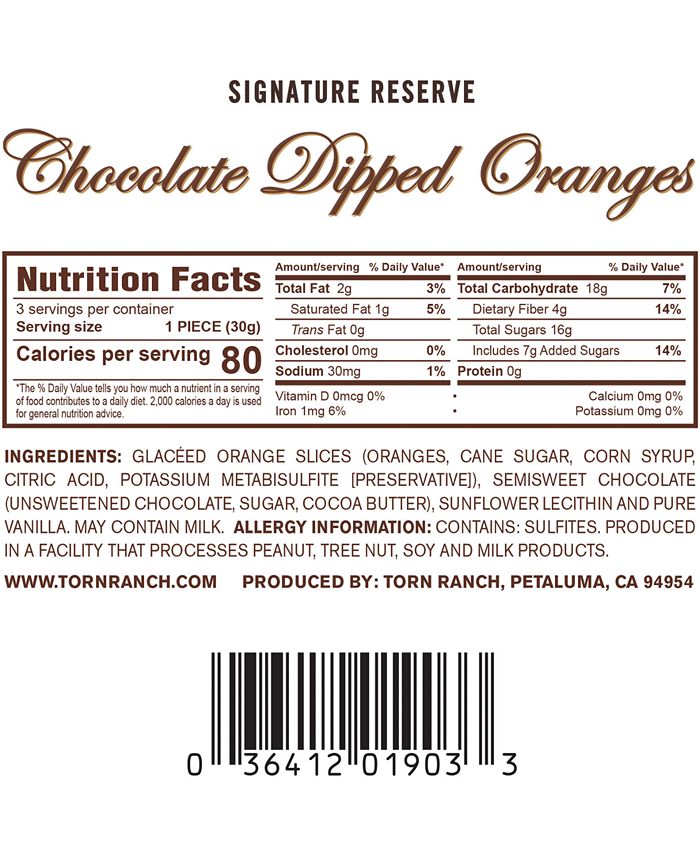 Torn Ranch Dark Chocolate Dipped Oranges - Macy's