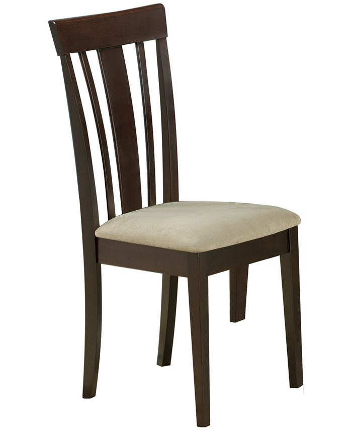 Monarch Specialties 2 Piece Microfiber Dining Chair Set - Macy's