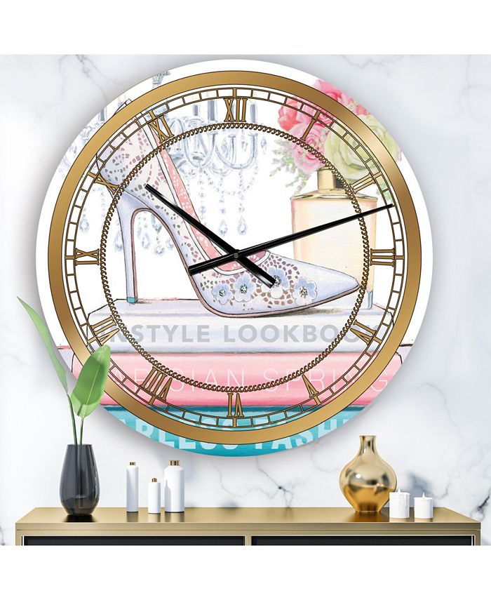 Designart Posh and Luxe Oversized Metal Wall Clock - Macy's