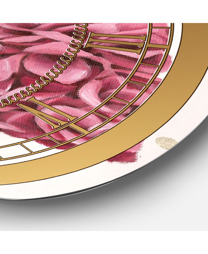 Designart Posh and Luxe Oversized Metal Wall Clock - Macy's