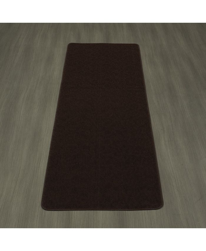 Ottomanson Softy Collection Solid Non-Slip Kitchen/Bath Rug, 26" x 96 ...