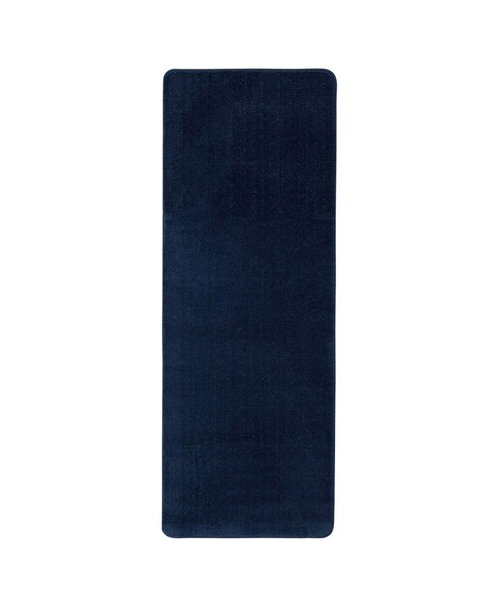 Ottomanson Softy Collection Solid Non-Slip Kitchen/Bath Rug, 26" x 96 ...