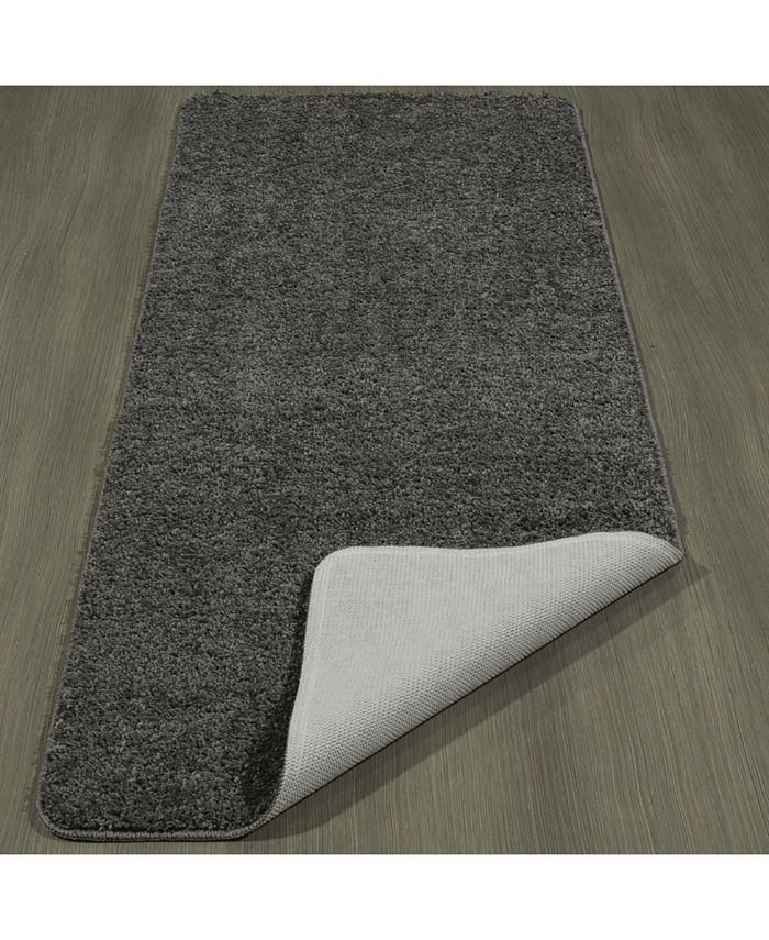 Ottomanson Luxury Collection Solid Runner Rug With Non-Slip/Rubber ...