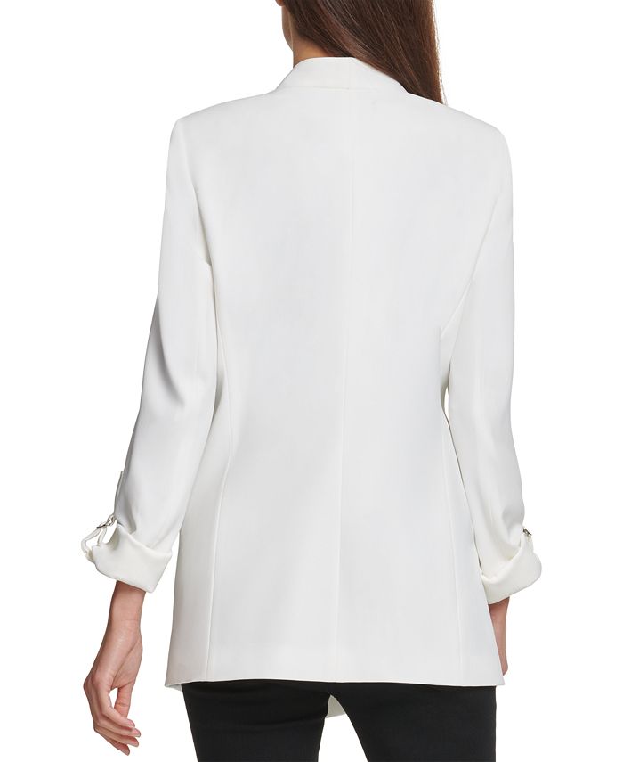 DKNY Open-Front Roll-Tab Jacket - Macy's