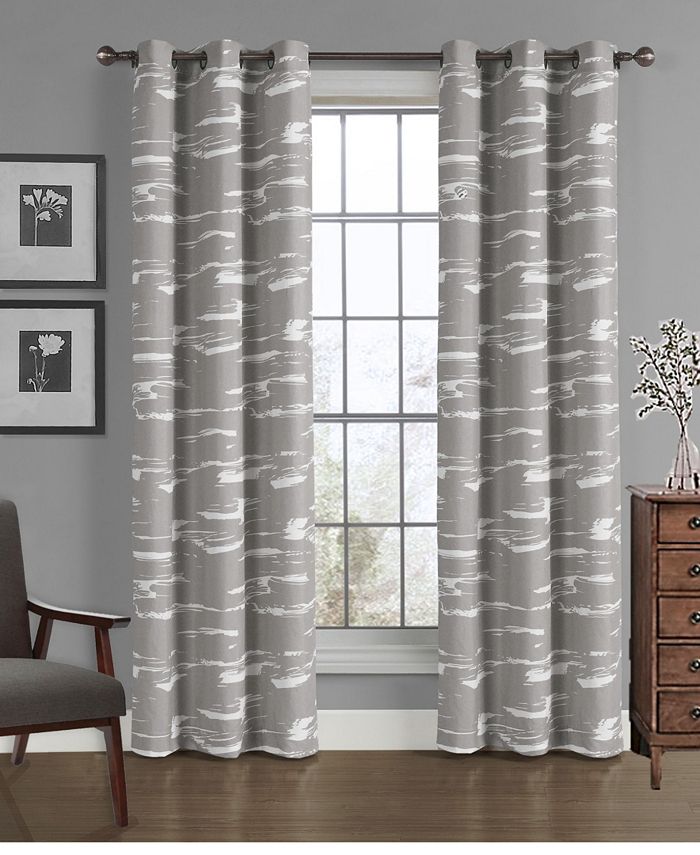 Universal Home Fashions Brush Crushed Microfiber Panel, 40" x 84" - Macy's