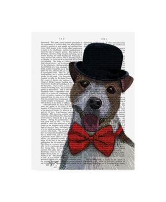 Trademark Global Fab Funky Jack Russell, Union Jack Canvas Art - 36.5 ...