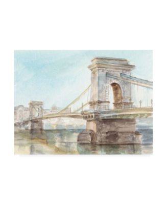 Ethan Harper Iconic Watercolor Bridge I Canvas Art - 19.5" x 26" - Macy's