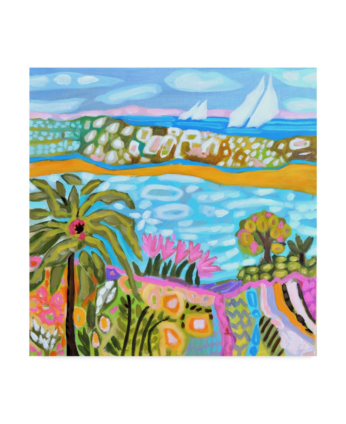 Click here for Karen Fields Palm Retreat Canvas Art - 20 x 25 - M... prices